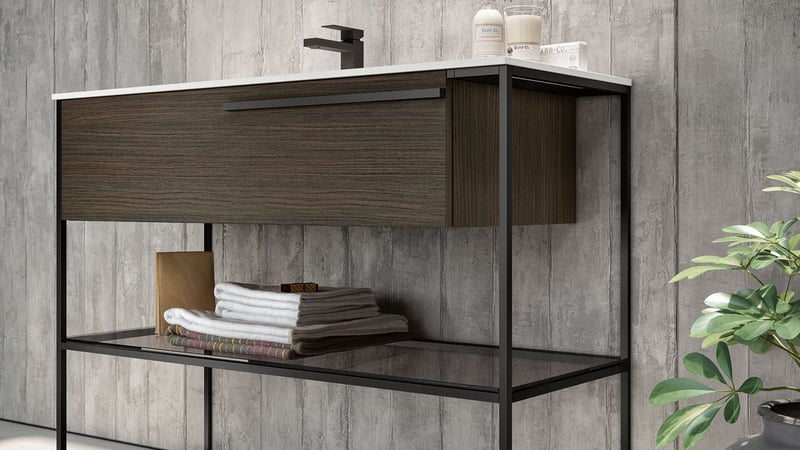 Metal Frame Bathroom Vanity | Underground Collection at Hastings Bath