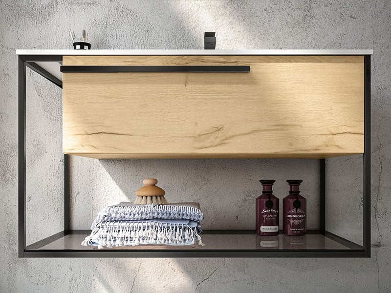 Underground | Metal Frame Bathroom Vanity | Hastings Bath Collection